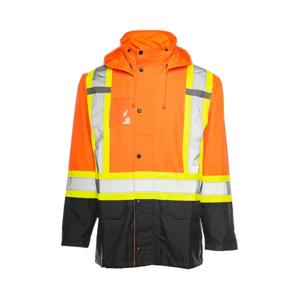 Wasip Ground Force RJ90 Hi-Vis Rain Jacket 300D - Assured First Aid ...